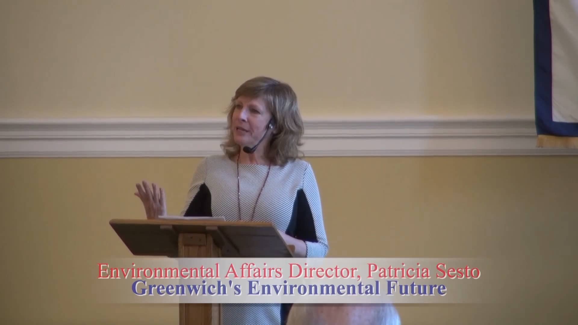 Patricia Sesto, Director of Environmental Affairs for Greenwich, CT ...