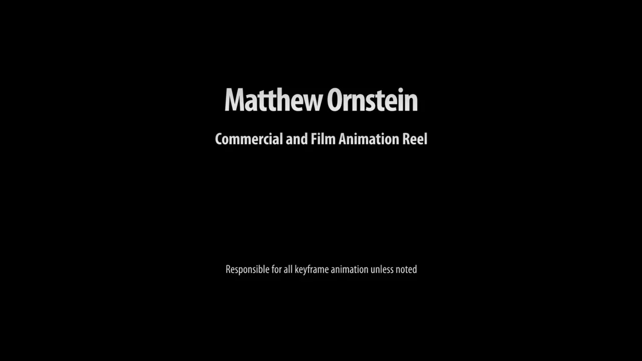 Commercial and Film Reel - Matthew Ornstein on Vimeo