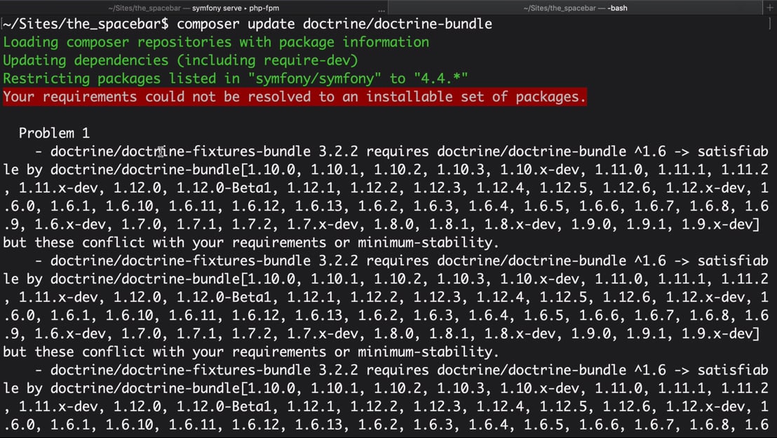 Upgrading To Doctrinebundle 20 Upgrading And Whats New In Symfony 5