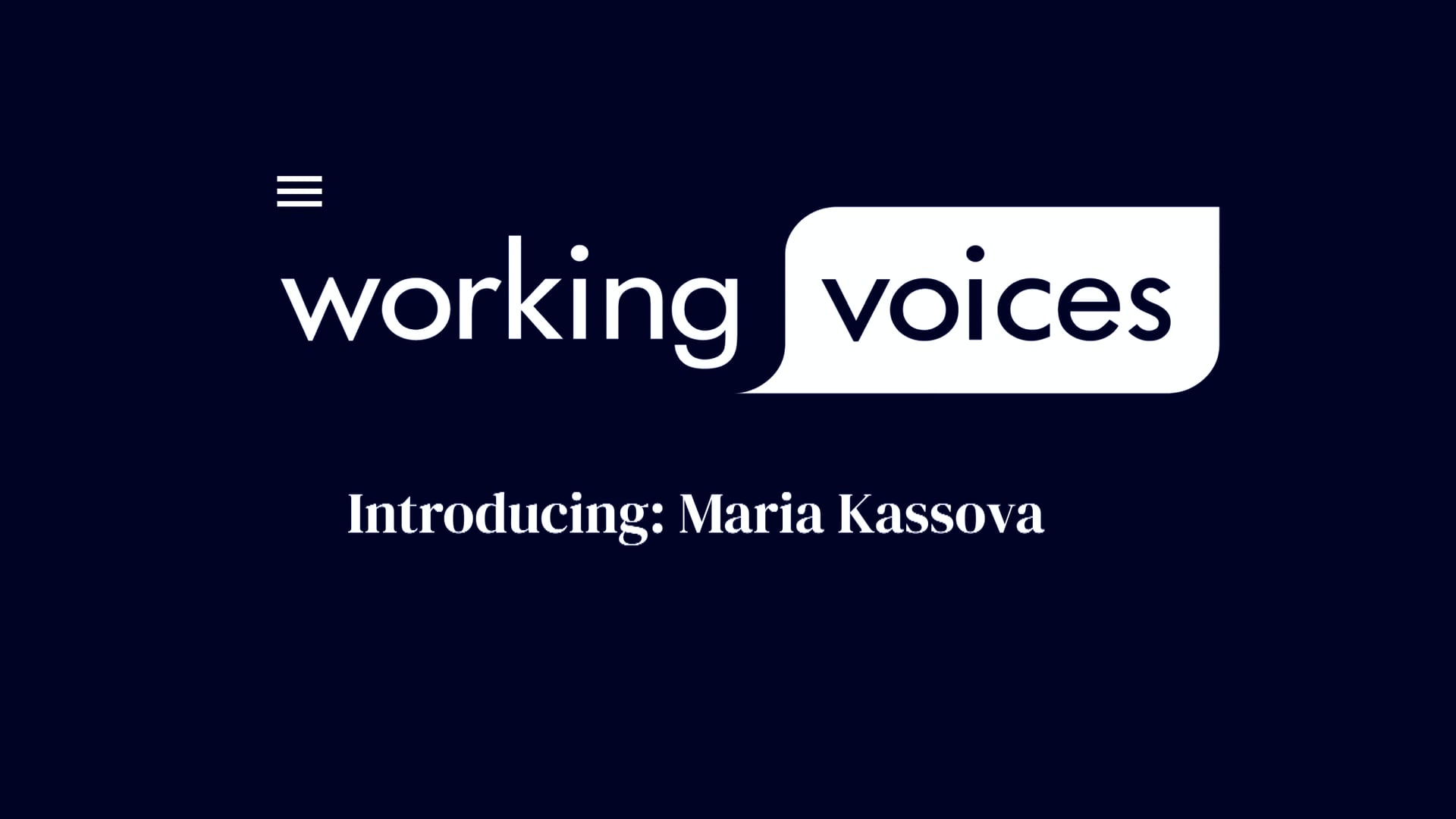 Introducing: Maria Kassova on Vimeo