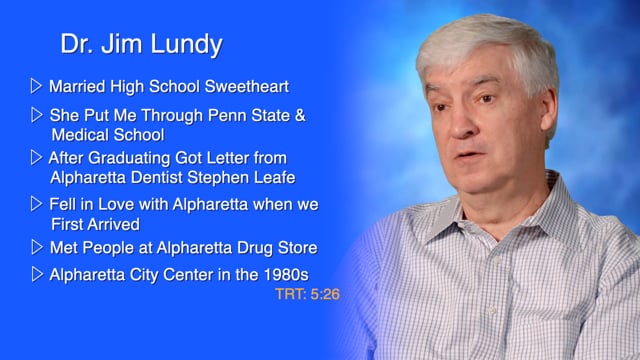 Alpharetta Stories Project - Dr. Jim Lundy on Vimeo