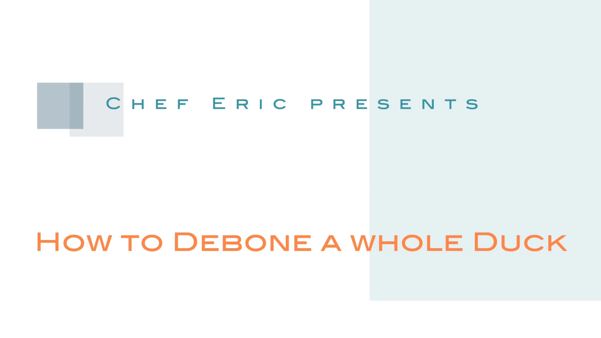 How to Debone a Whole Duck on Vimeo