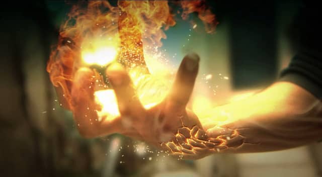 Hand on fire on Vimeo