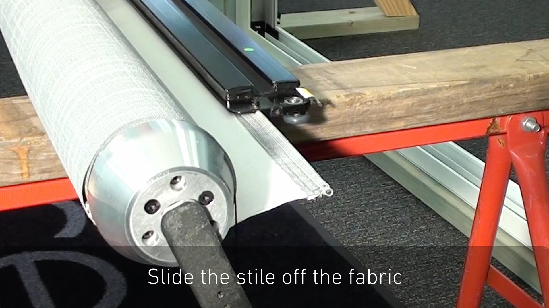 Replacing an S4 screen stile on Vimeo