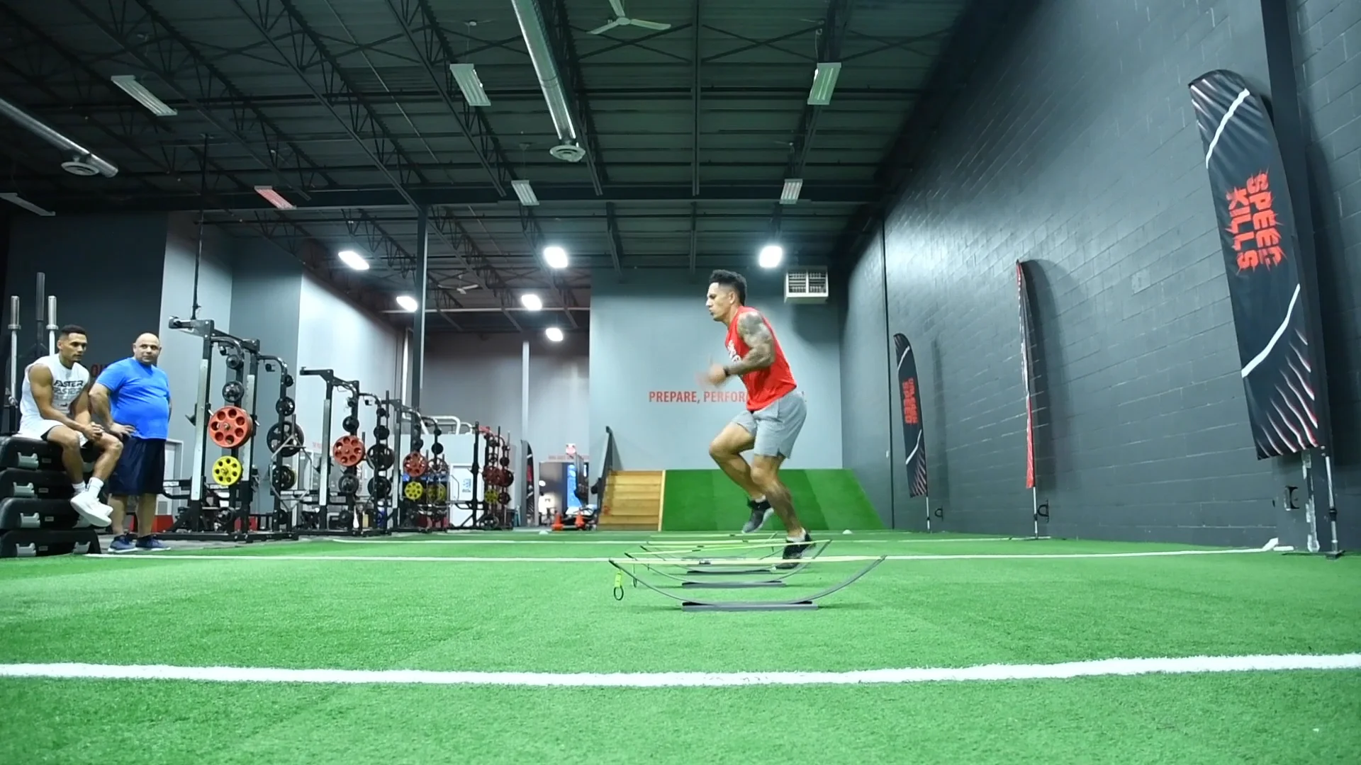 Lateral Hurdle Step Over to Rotational Pass on Vimeo