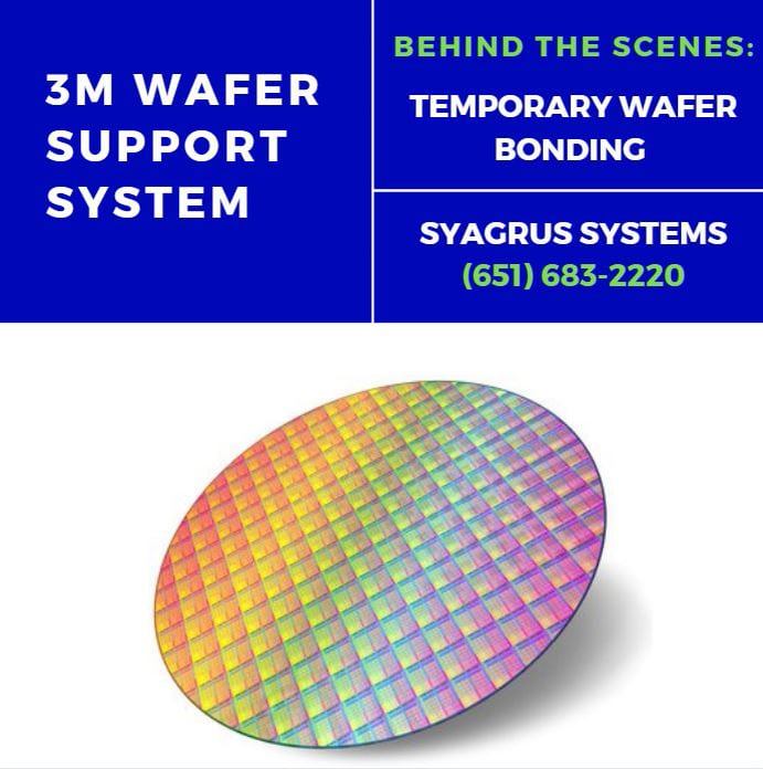 Temporary Wafer Bonding for 3M Wafer Support Systems | Syagrus Systems