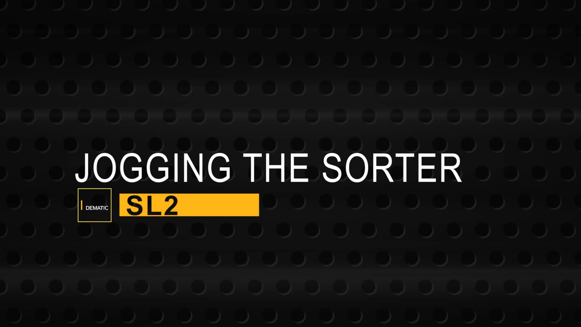 Shoe Sorter SL2: Jogging the Sorter on Vimeo