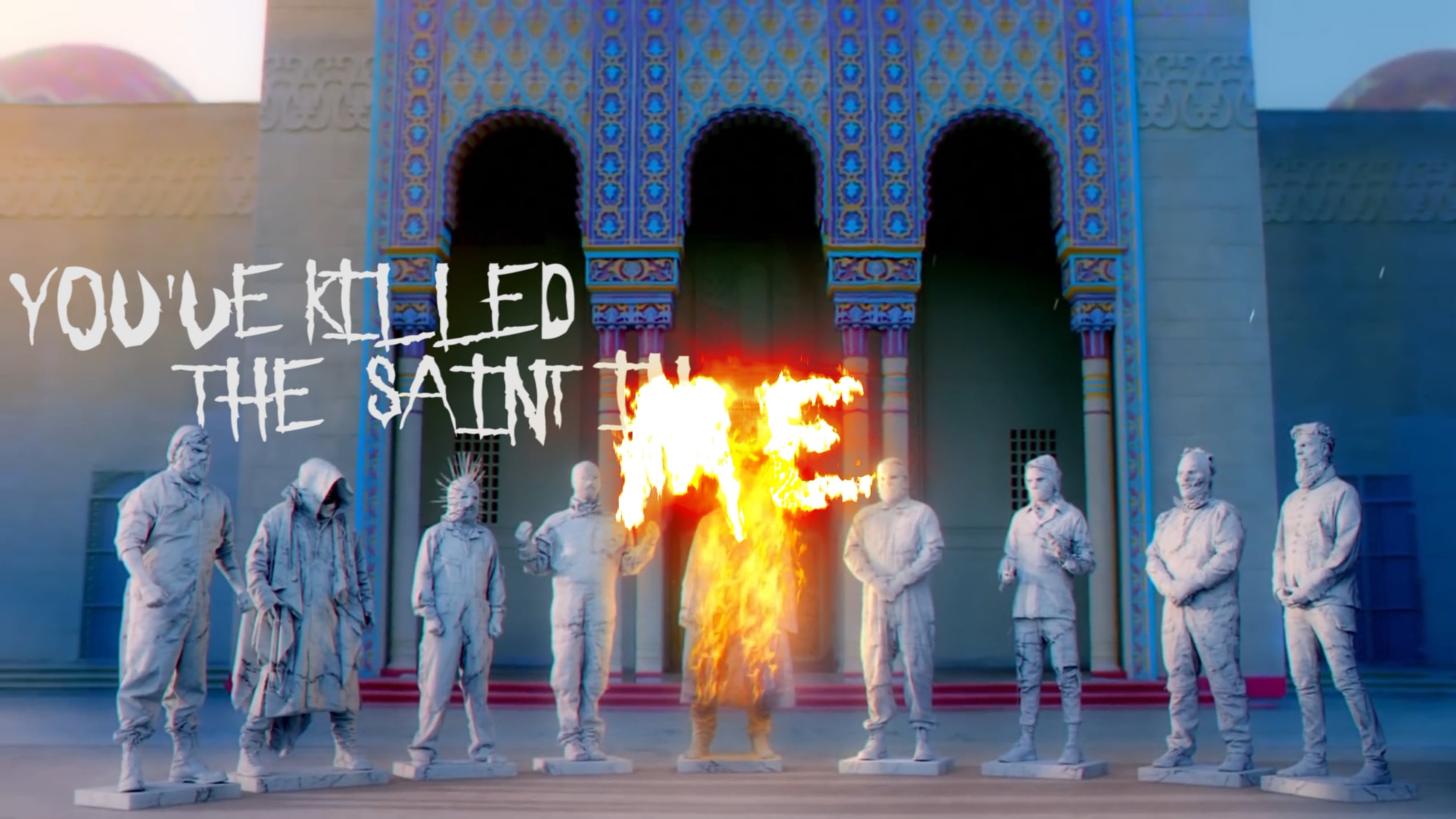 SLIPKNOT-UNSAINTED LYRICS VIDEO on Vimeo