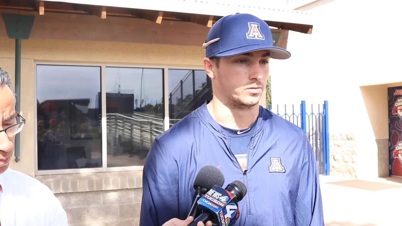 Baseball Media Session: Matthew Dyer talks final season at Arizona on Vimeo