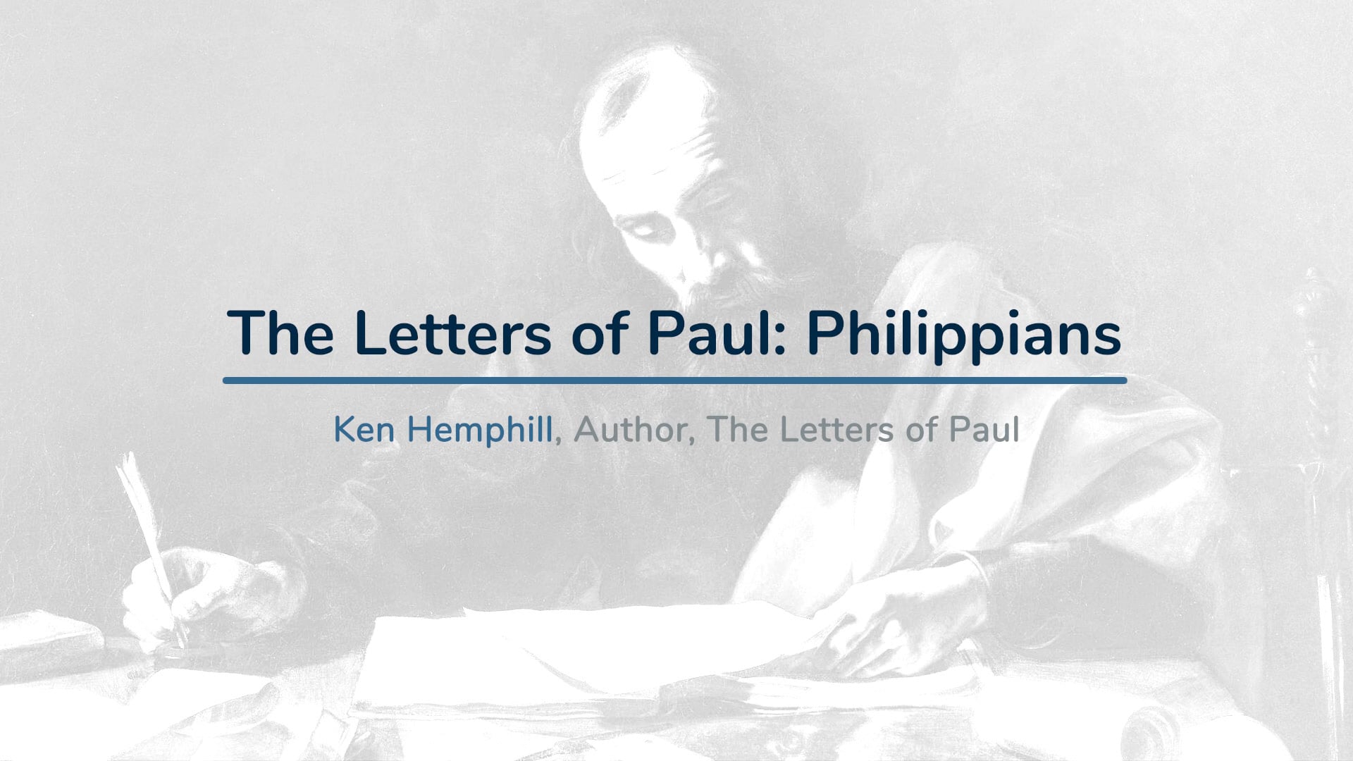 The Letters of Paul: Philippians on Vimeo