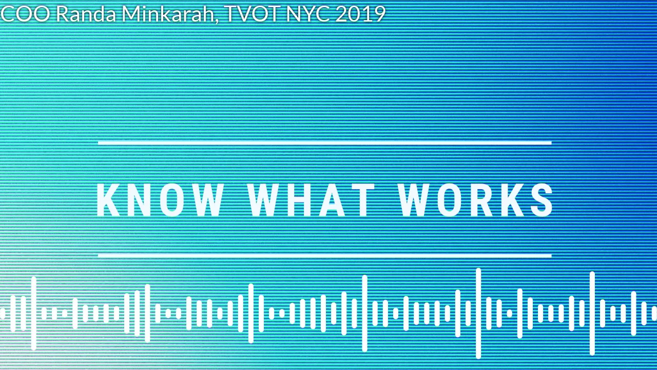 Randa Minkarah at TVOT NYC 2019 on Vimeo