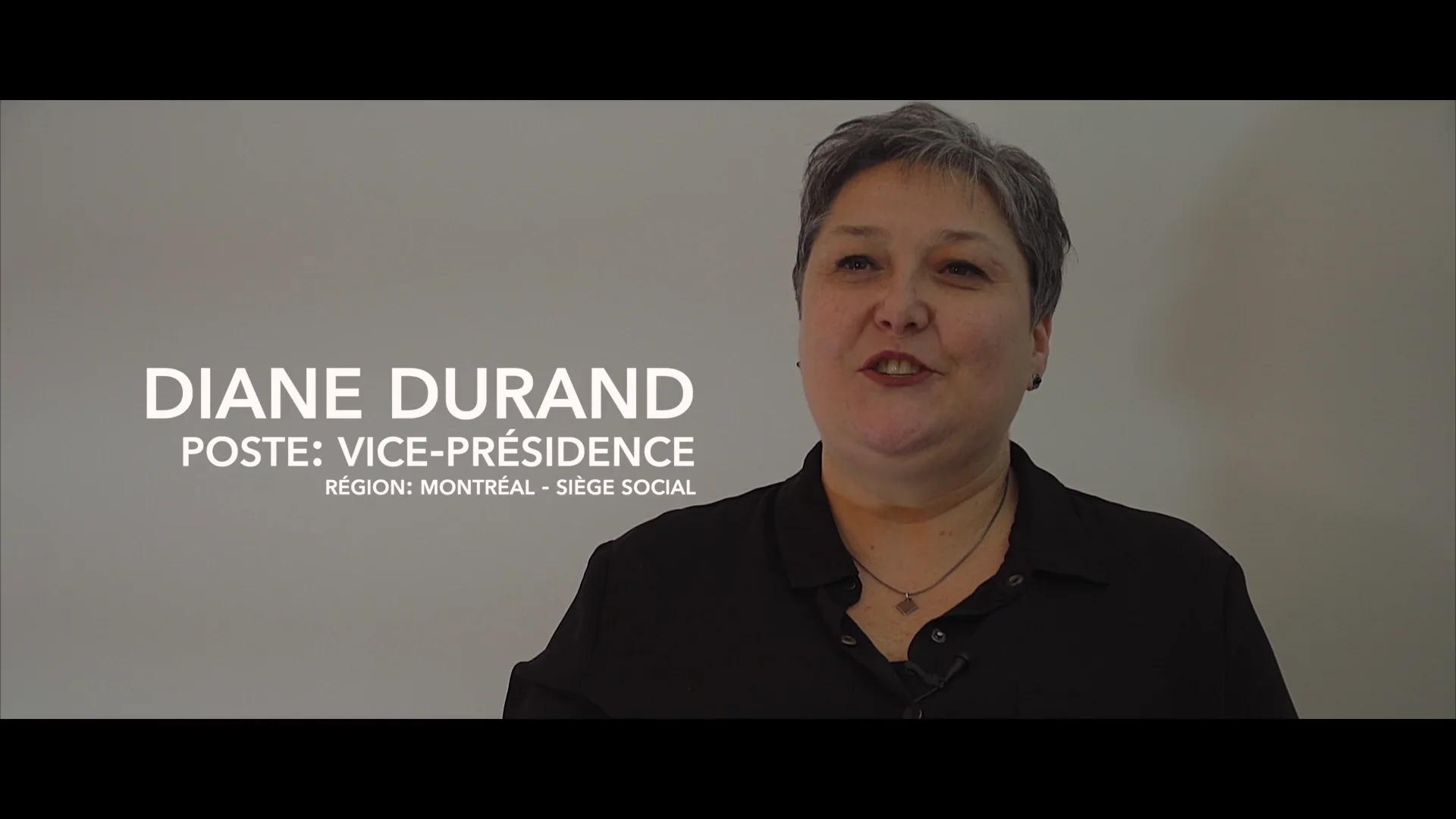 Vidéo de Diane Durand, candidate au poste de Vice-présidente Montréal ...