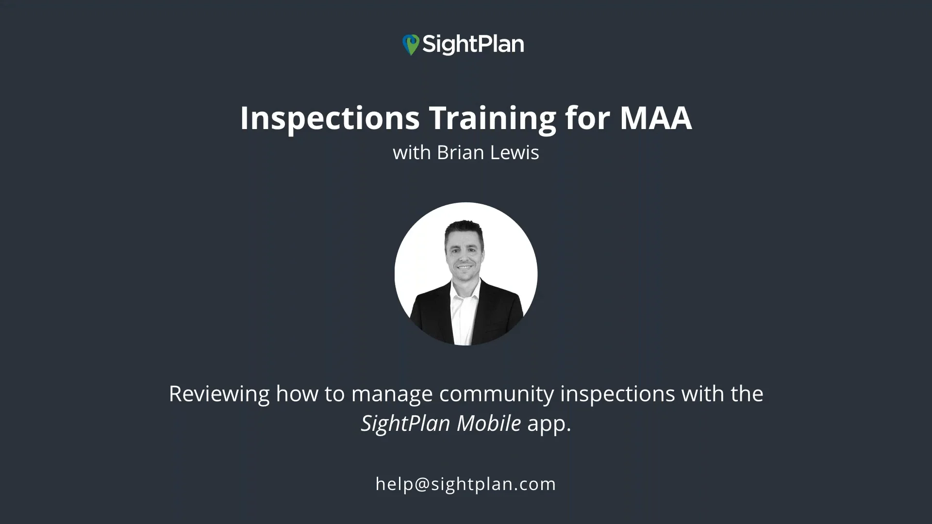 MAA, Inspections with SightPlan - MAA Inspections Training 1.23.20 on Vimeo