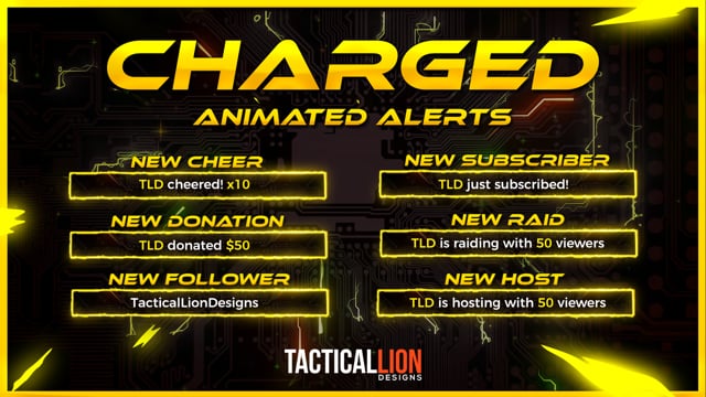 Charged - Stream Package - TacticalLionDesigns