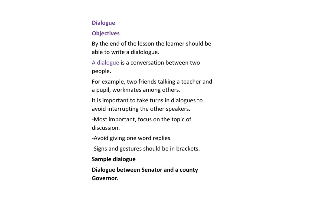 Dialogue Examples Between Two Friends