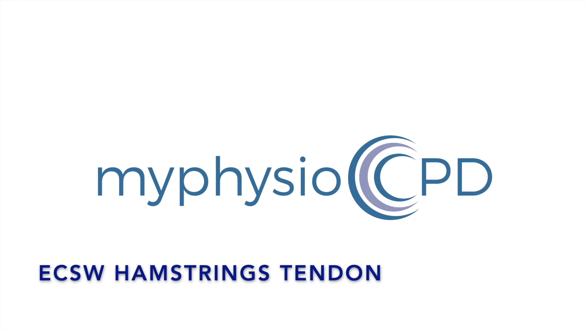 Shockwave therapy for hamstring on Vimeo