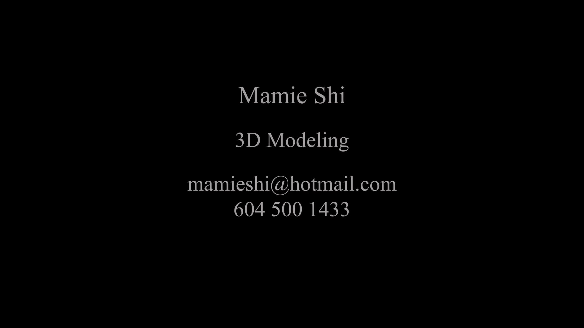 3D Modeling Reel 2020 on Vimeo