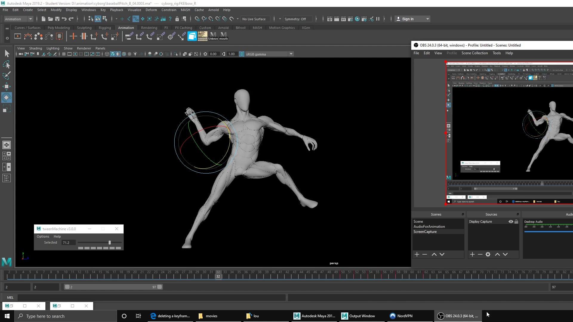 Cyborg Baseball Pitch Work In Progress on Vimeo