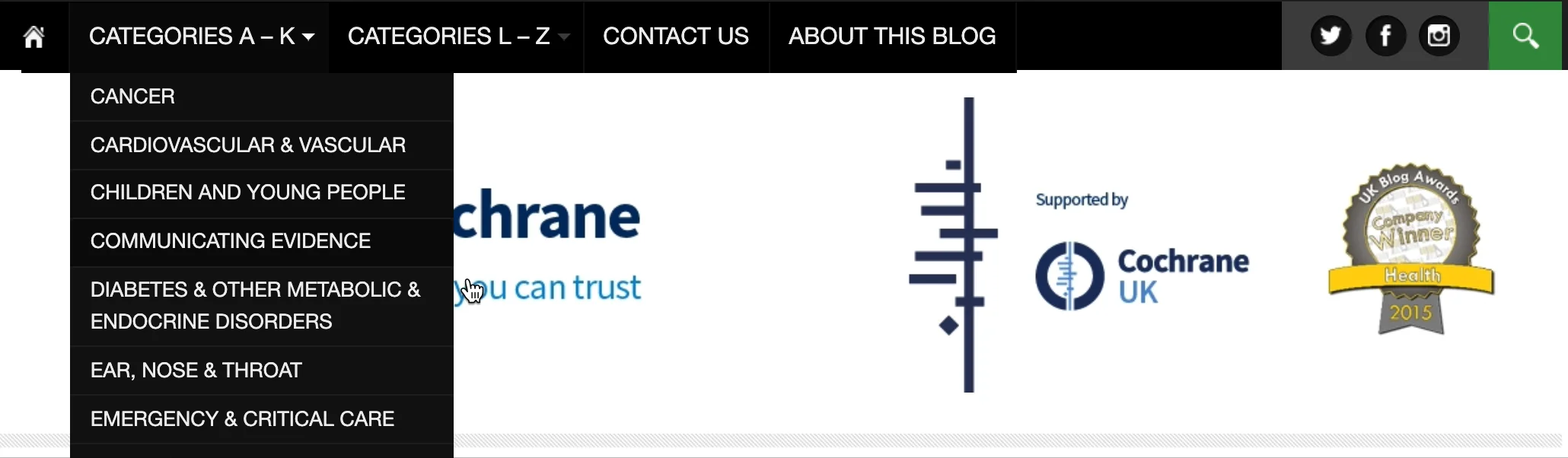 Inaccessible Navigation on Vimeo