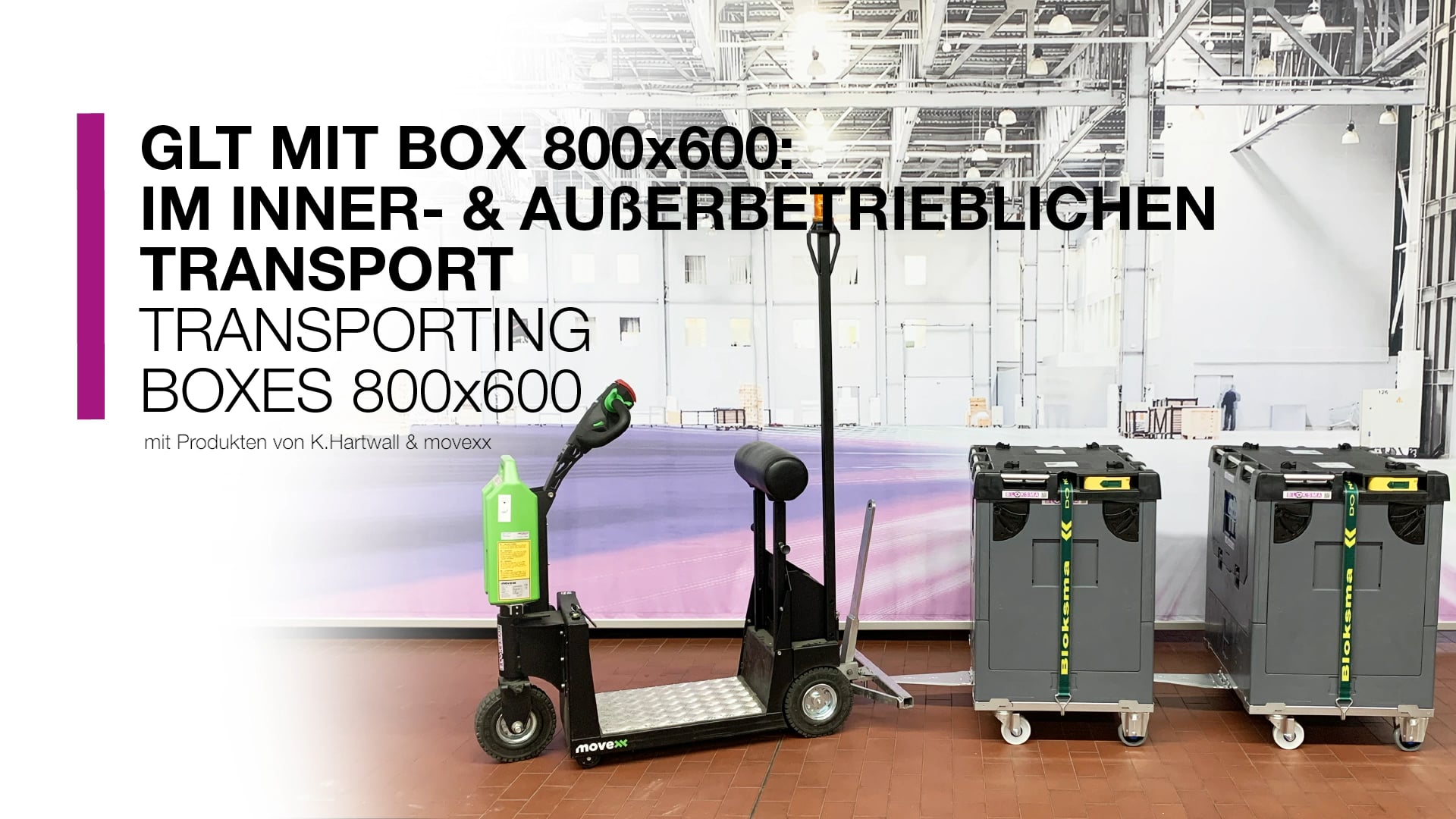 BLOKSMA • Kunststoff-GLT mit Transportpalette • Transporting GLT with ...