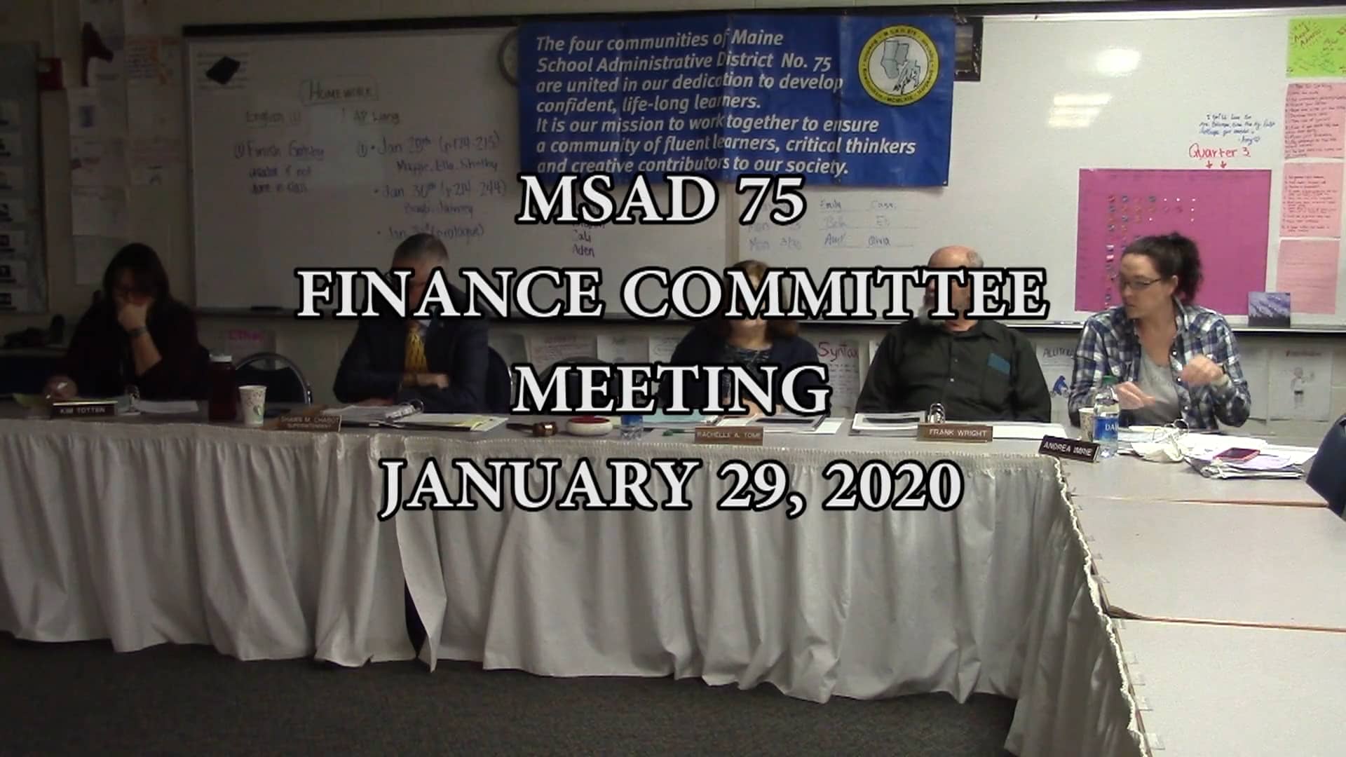 EDU msad75 Finance Meeting 29jan2020 on Vimeo