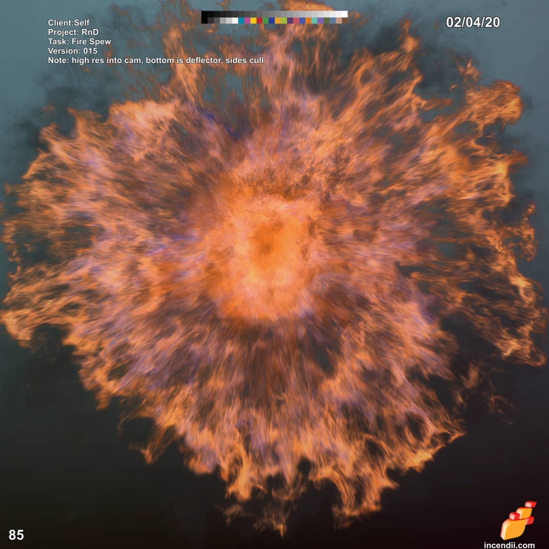 Fire Spew RnD (FumeFX, 3dsmax) on Vimeo