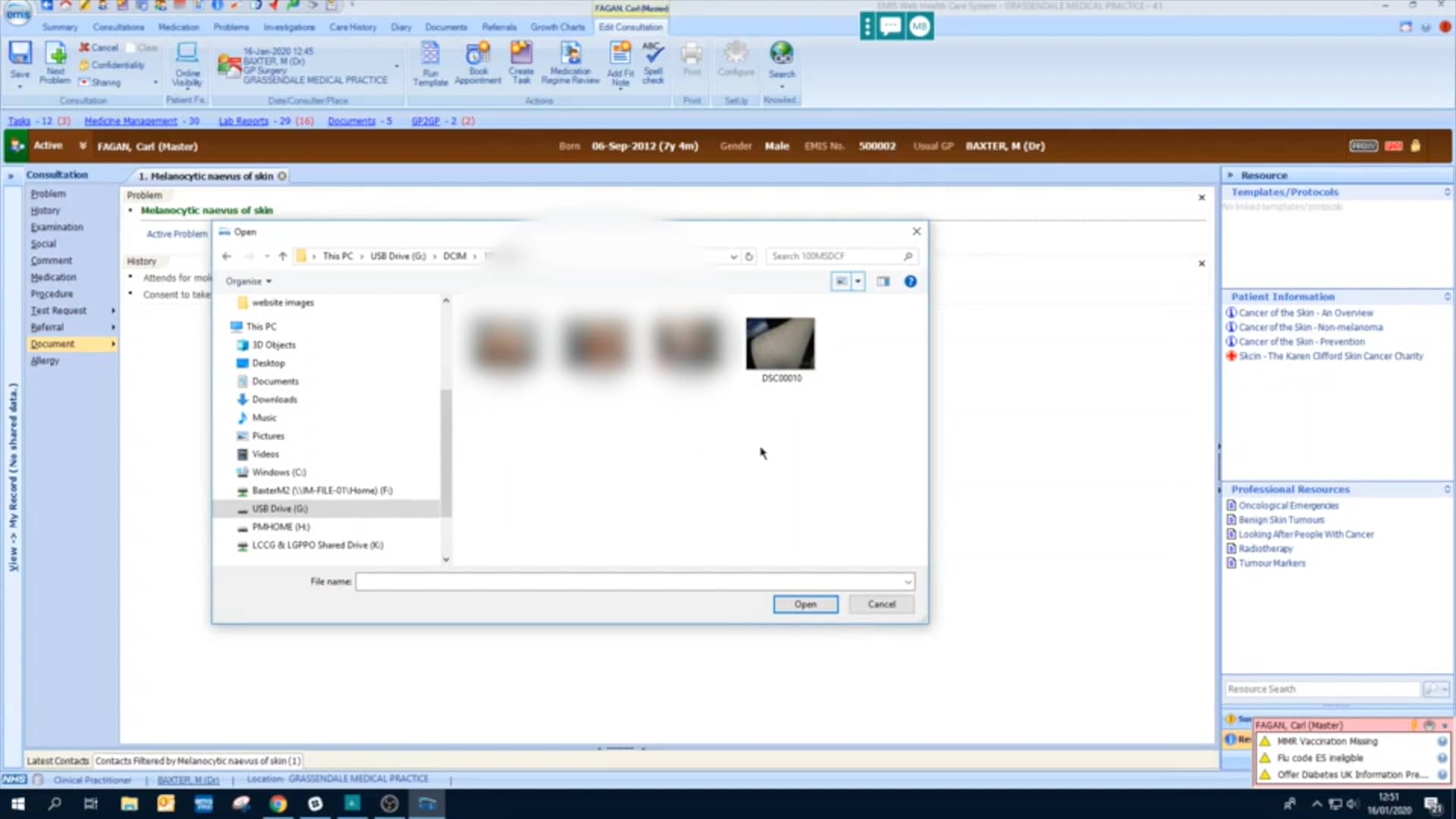 Attaching a photo to the medical record in EMIS Web on Vimeo
