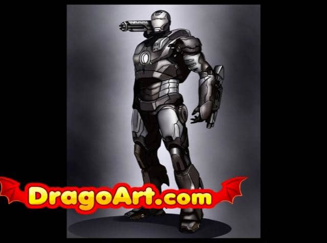 How to draw War Machine, step by step on Vimeo