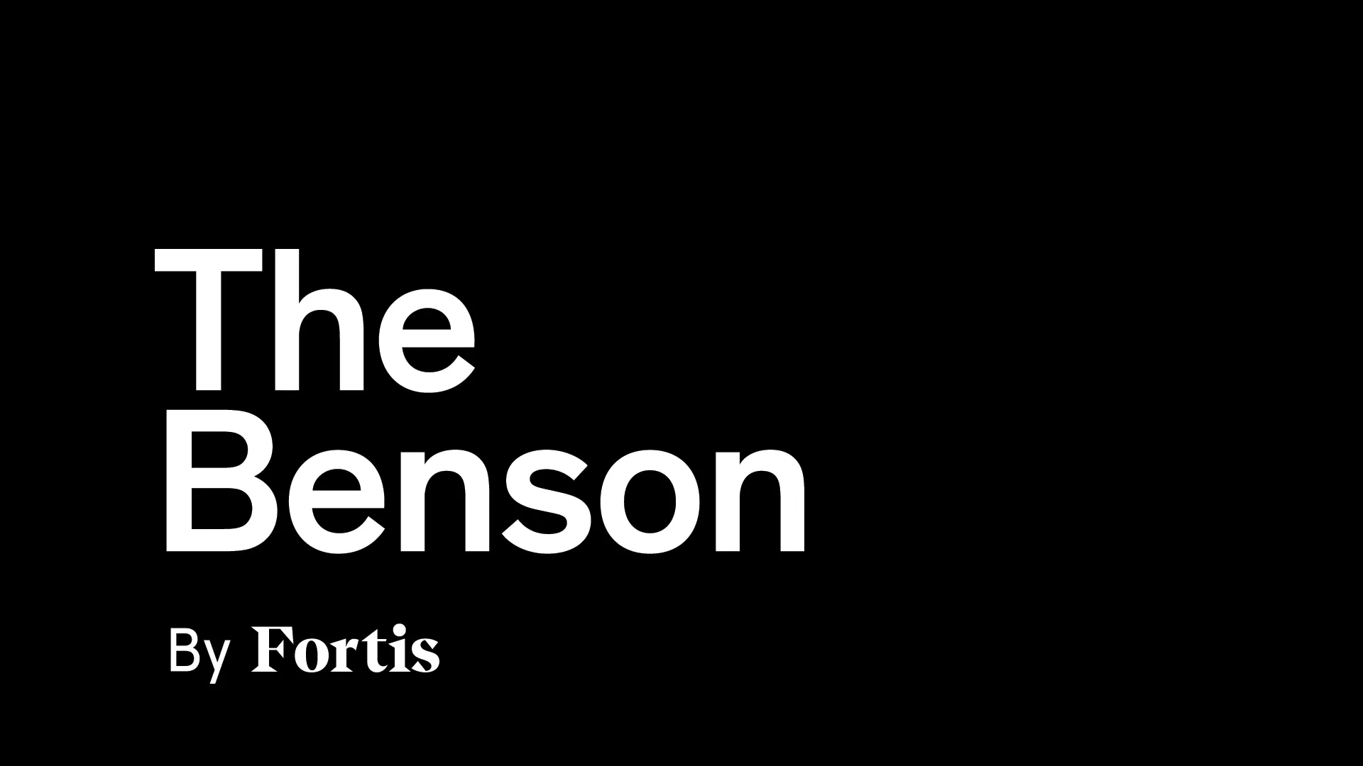 The Benson On-Site Preview on Vimeo