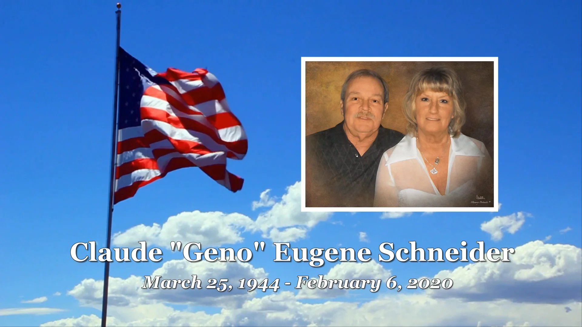 Claude "Geno" Eugene Schneider - Morgan & Nay Geno Schneider on Vimeo
