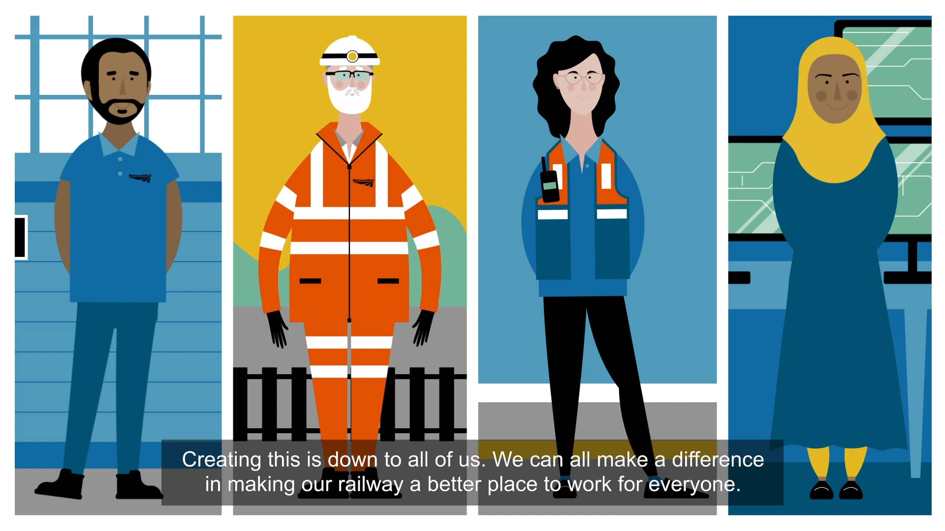 Network Rail | Diversity & Inclusion animation on Vimeo
