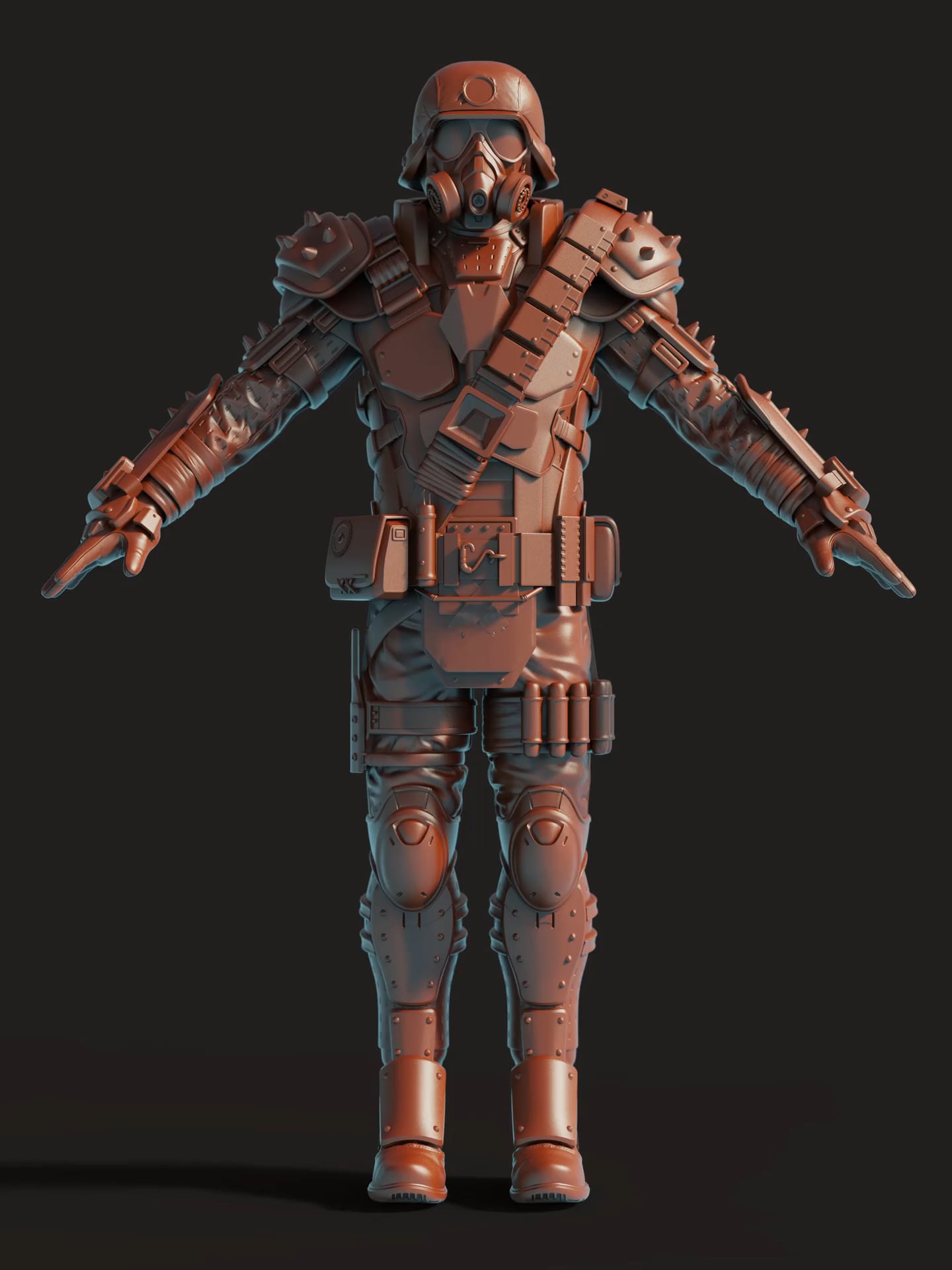 "Defiance 2050" soldier armor high poly on Vimeo