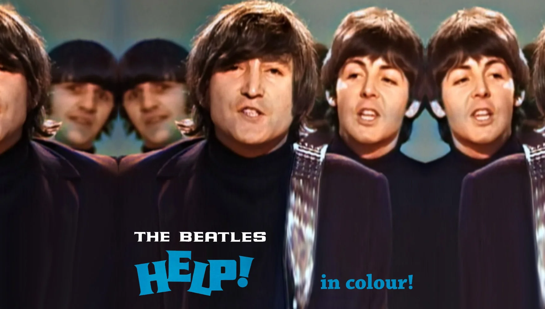 THE BEATLES - HELP - in colour!