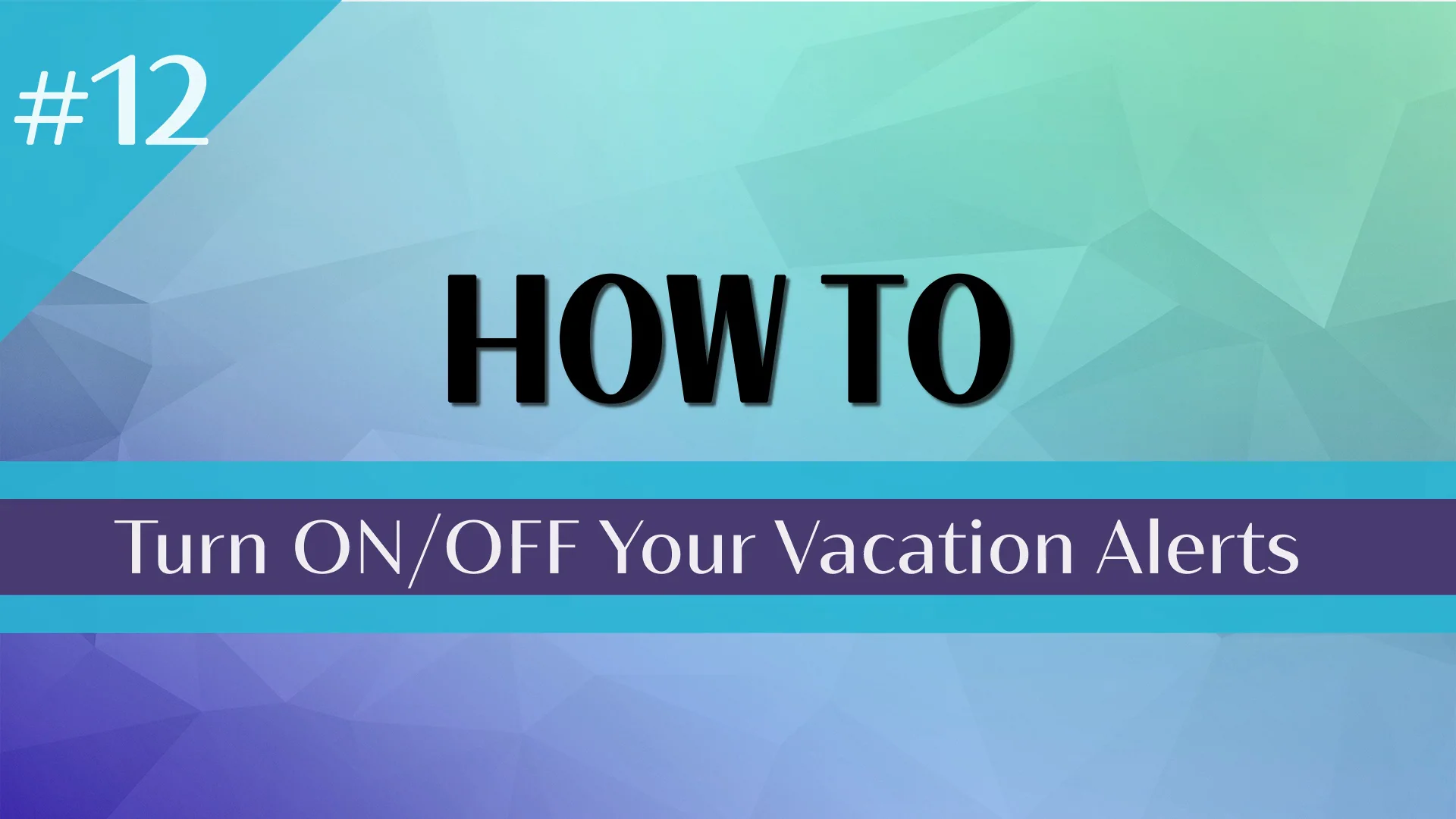 12. How to turn ON-OFF Vacation Alerts on Vimeo