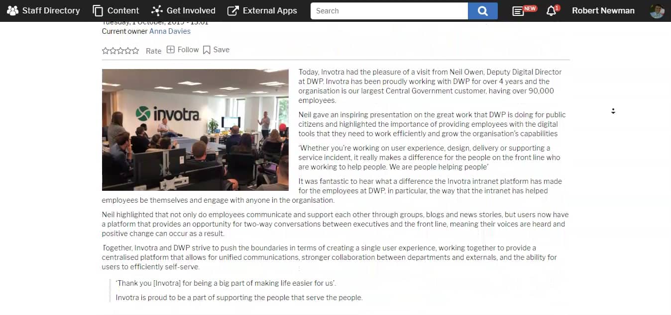 Highland Council intranet example on Vimeo