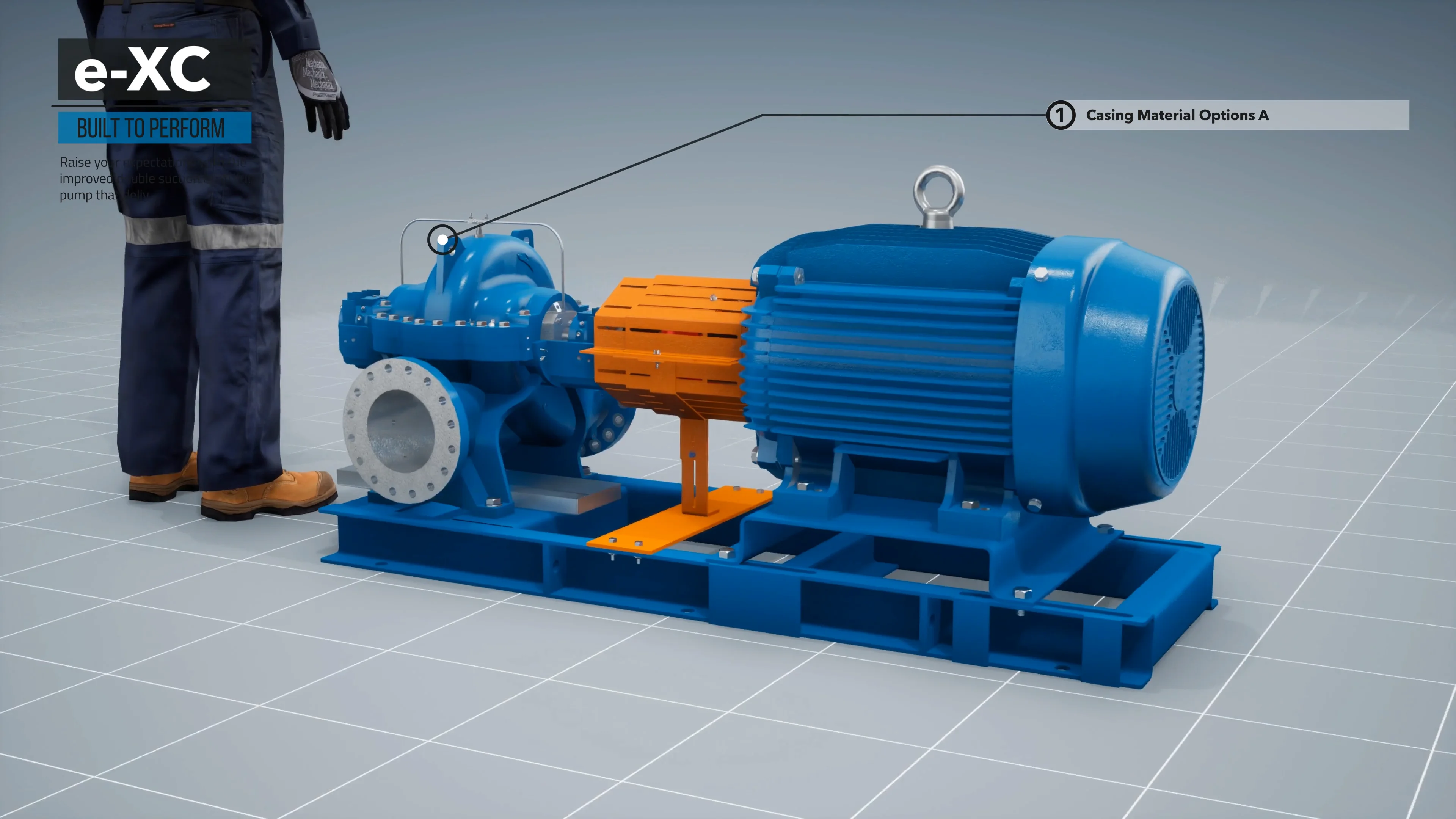 Xylem e-XC Double Suction Split Case Pump Labeled on Vimeo