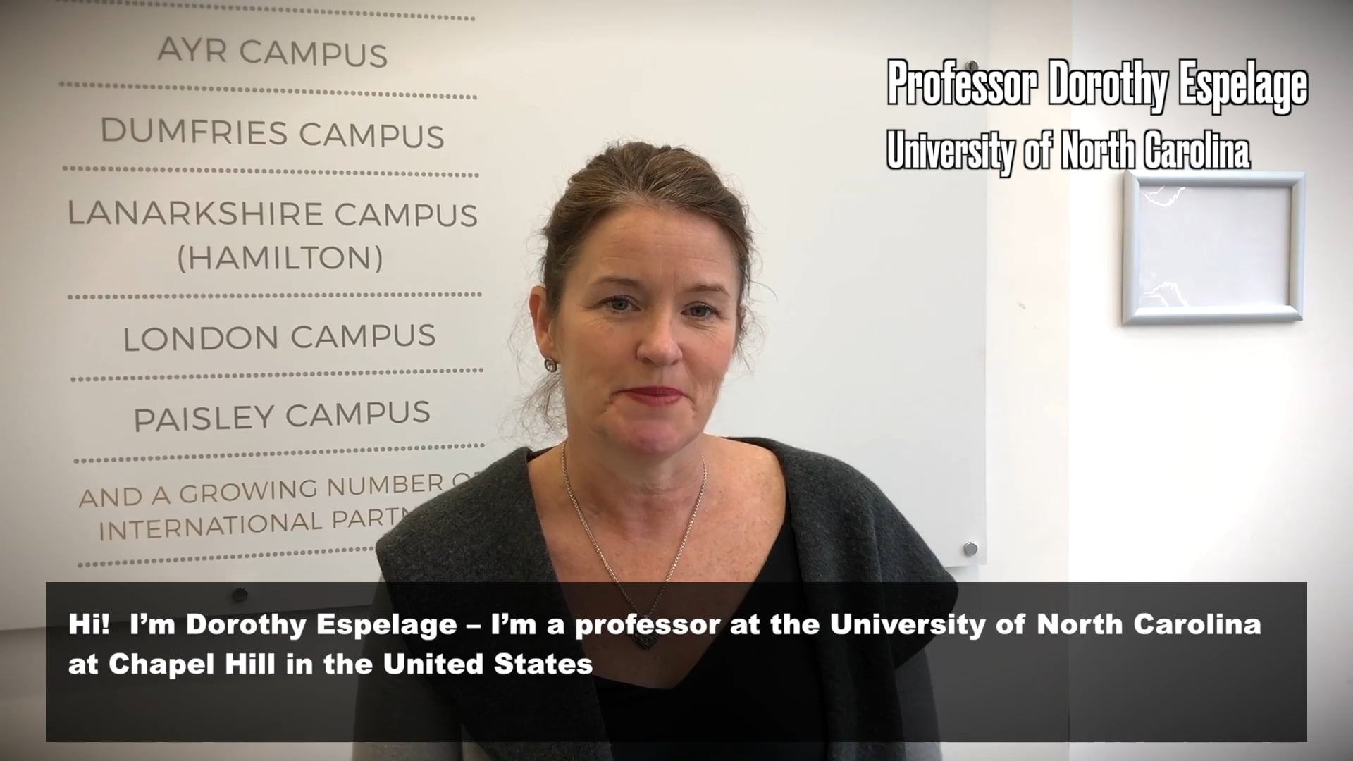Professor Dorothy Espelage on Vimeo