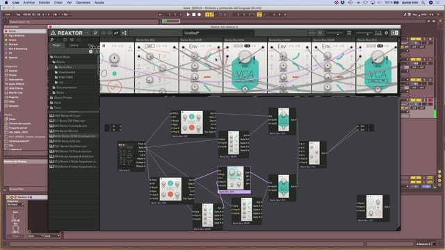 Lección: Síntesis modular sustractiva con Reaktor Blocks