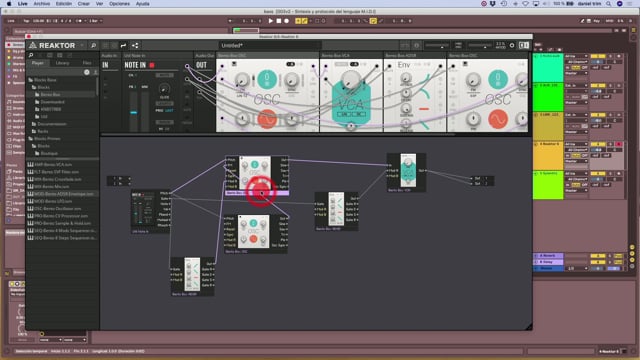 Lección: Síntesis FM con Reaktor Blocks y Operator