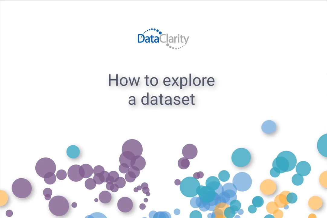 How to explore a dataset on Vimeo