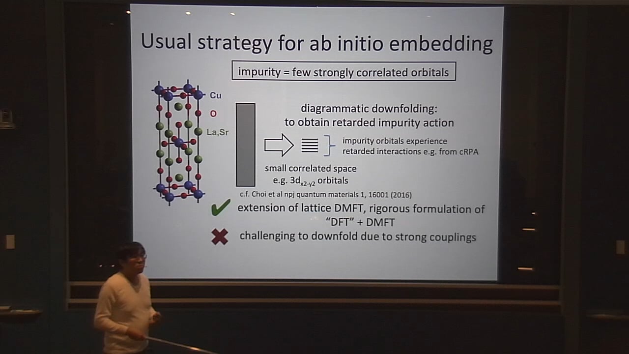 Garnet Chan: Condensed Matter Chemical Physics from Quantum Embedding