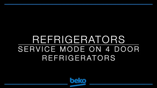 Beko Technical Training Videos - Refrigerators - Service Mode On 4 Door ...