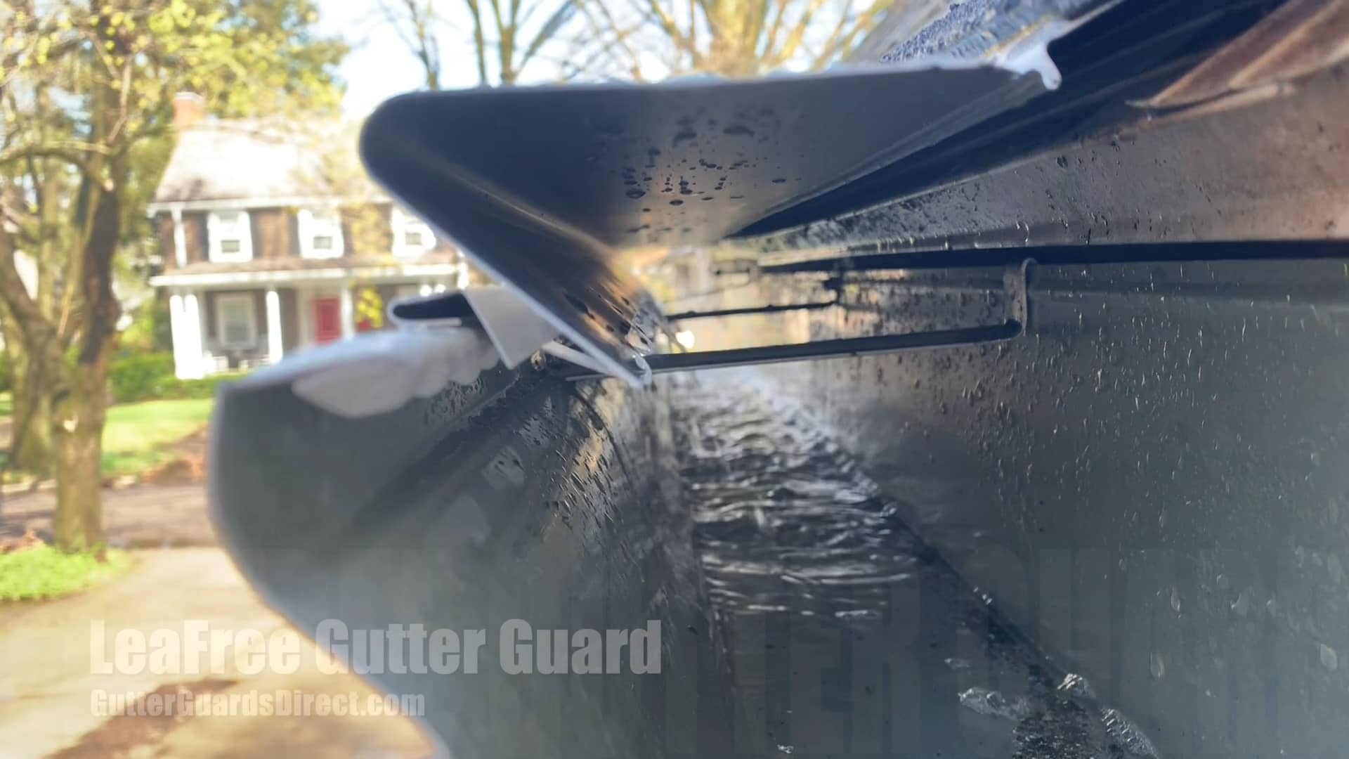 Leafree Gutter Guard Water Test on Vimeo