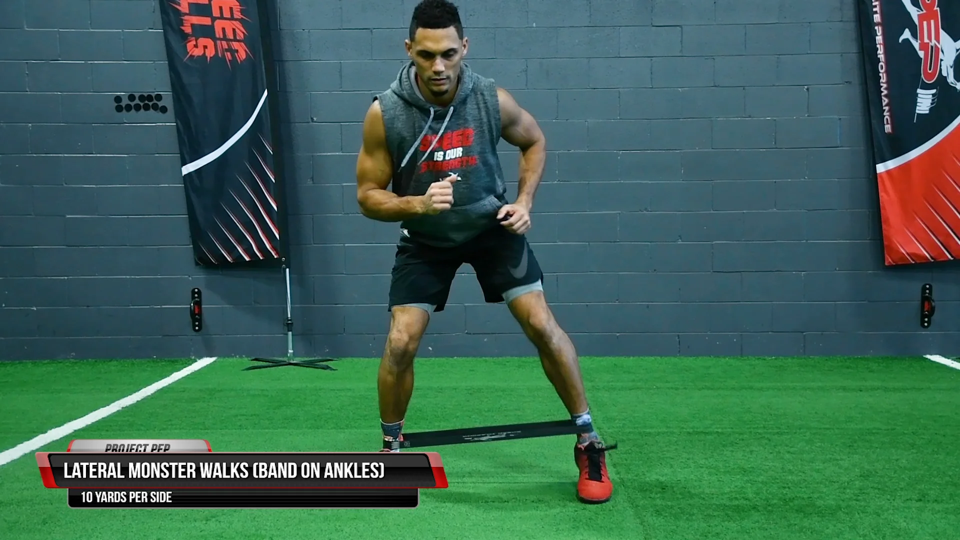 Lateral Monster Walks (Band on Ankles)