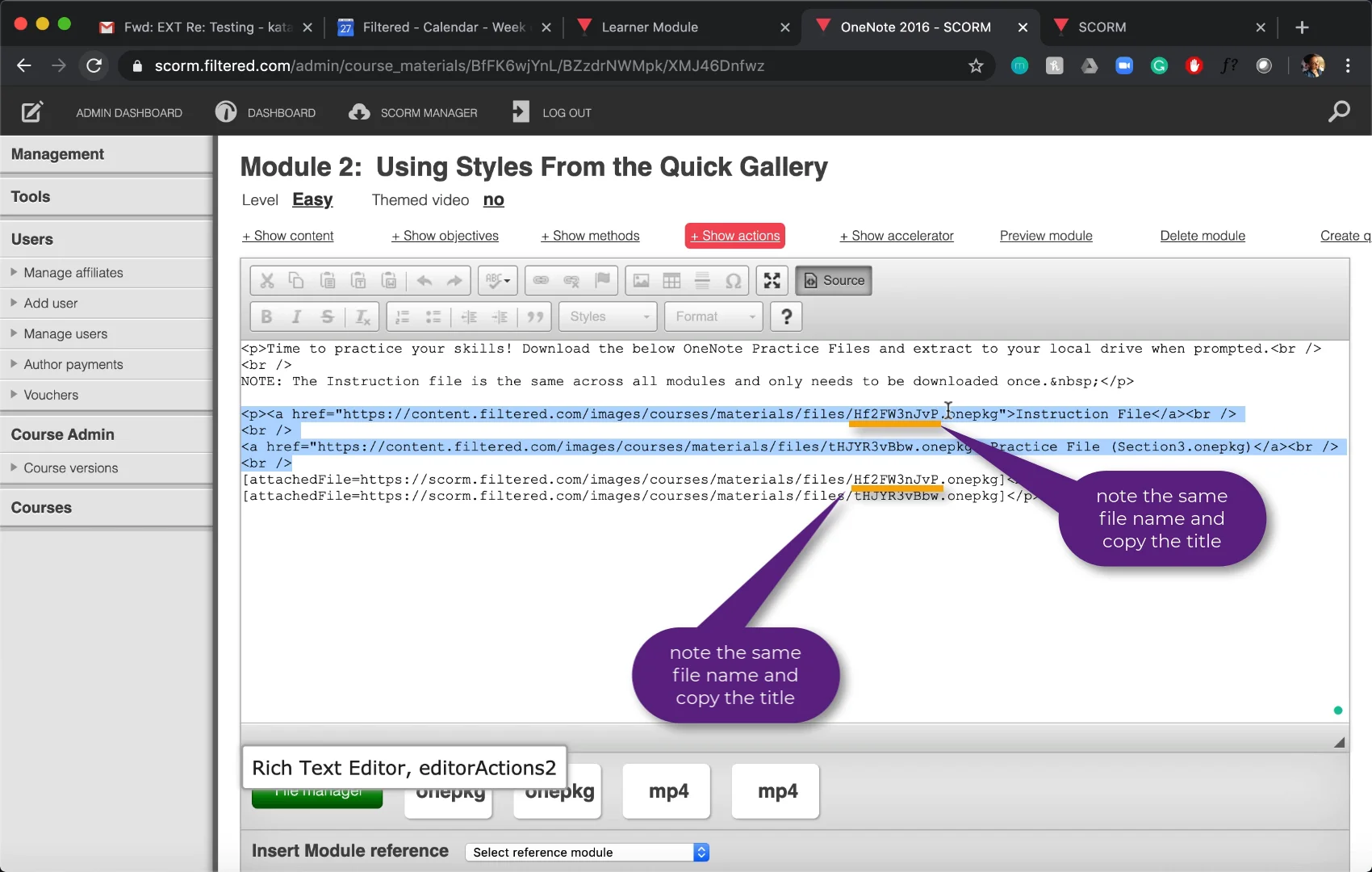 onenote links on Vimeo