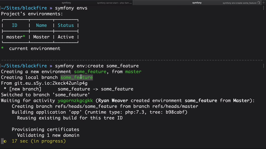 Staging Servers on SymfonyCloud > Blackfire.io: Revealing Performance Secrets with Profiling ...