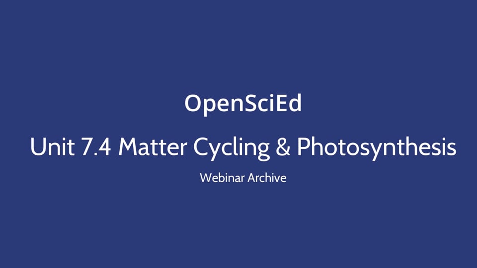 Photosynthesis 7th Grade - MS-LS1-6, MS-LS2-3, MS-PS1-3, MS-LS1-2