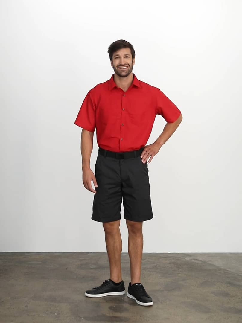 Men's Short-Sleeve Aramark FlexFit Performance Work Shirt on Vimeo