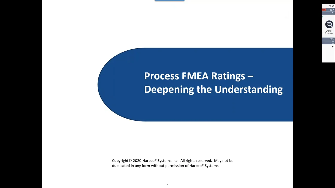 ASQ RRD Series_ Process FMEA Ratings – Deepening the Understanding on Vimeo