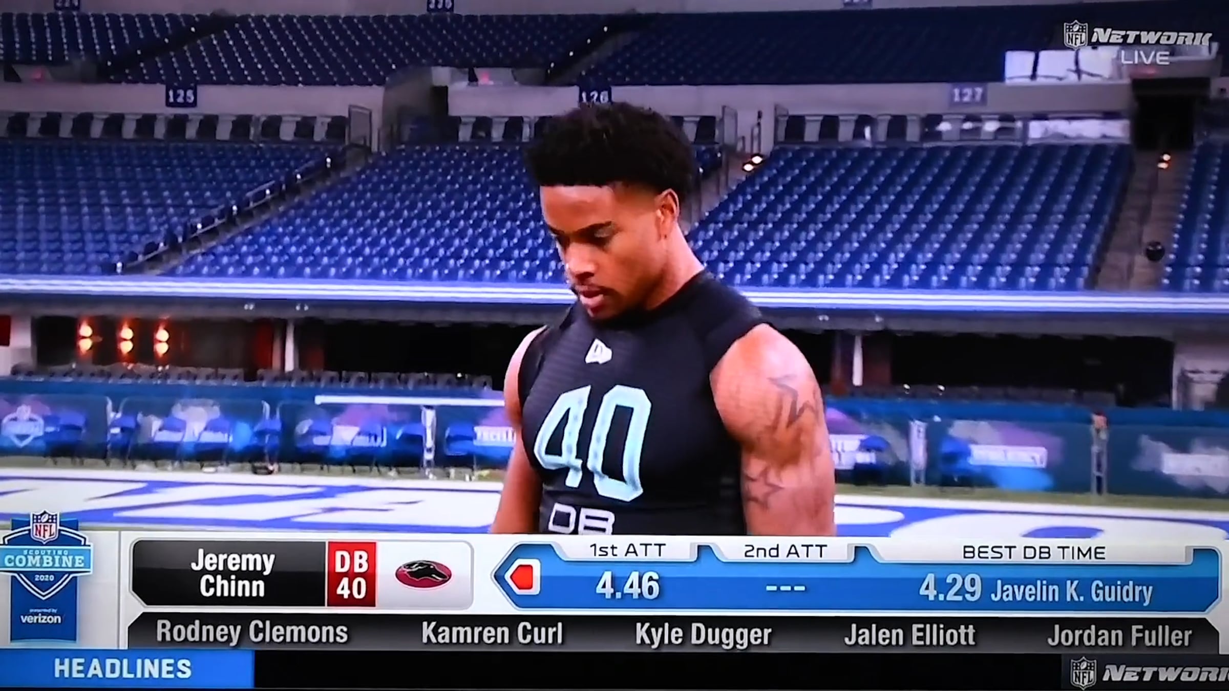 Jeremy Chinn puts up incredible numbers at the NFL Scouting Combine